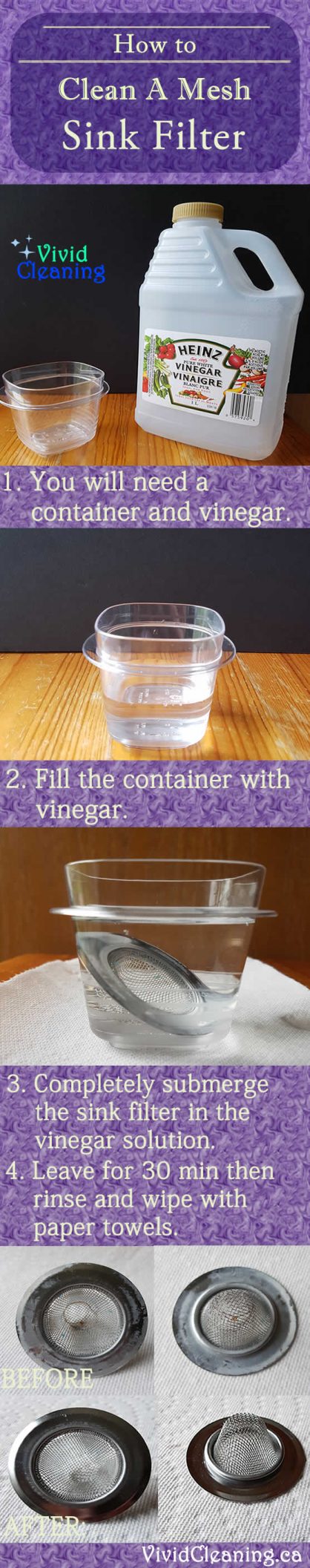 How to Effectively Clean Mesh Sink Filter - Vivid Cleaning